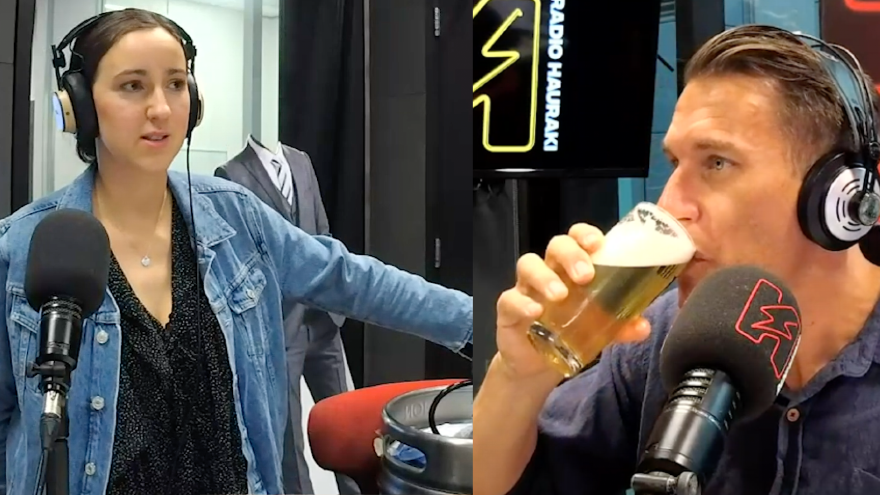 Matt & Jerry crack the keg on our Loosifer Lager!